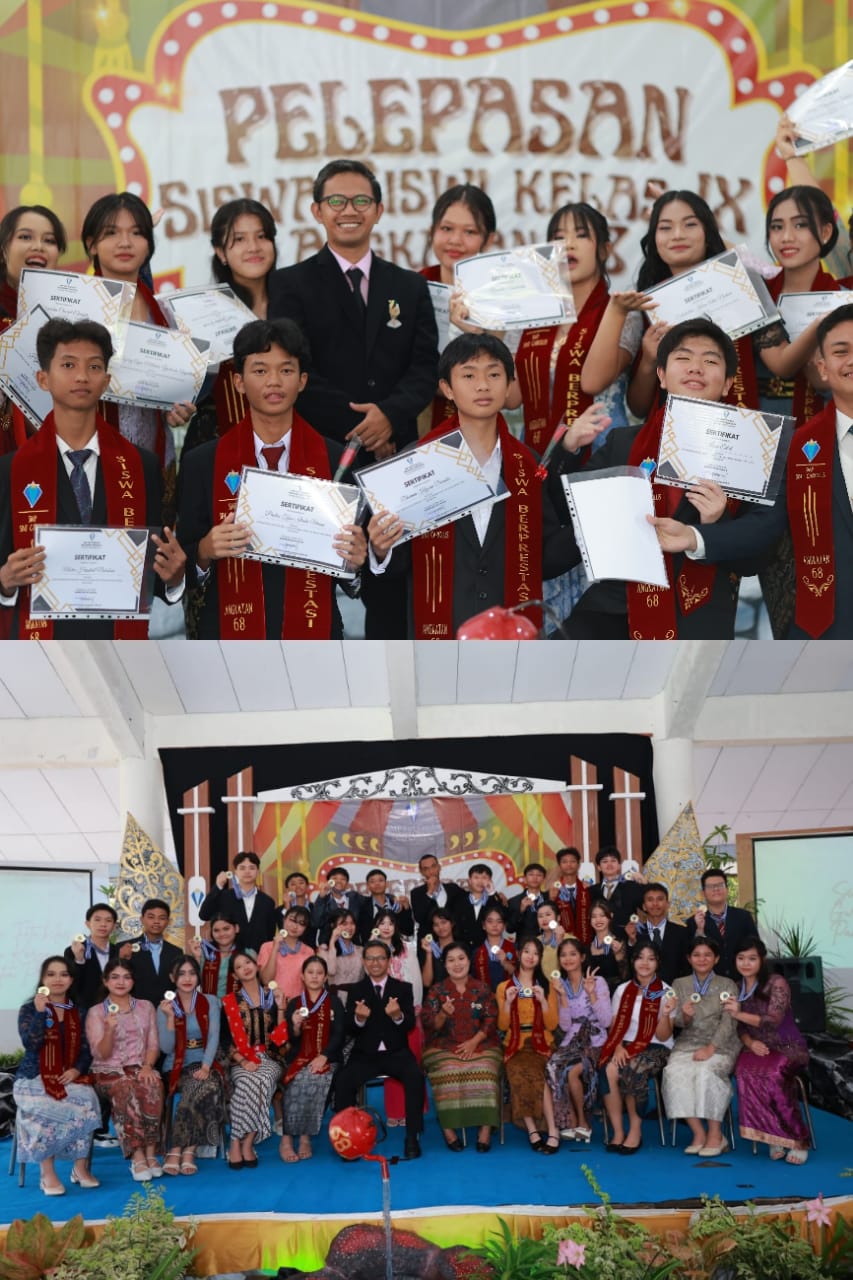 Pelepasan Siswa kelas IX Angkatan ke-68 SMP Sint Carolus Meriah ...