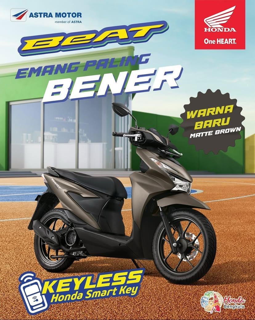 Honda BeAT Tampil Lebih Stylish dengan Warna Baru Matte Brown ...